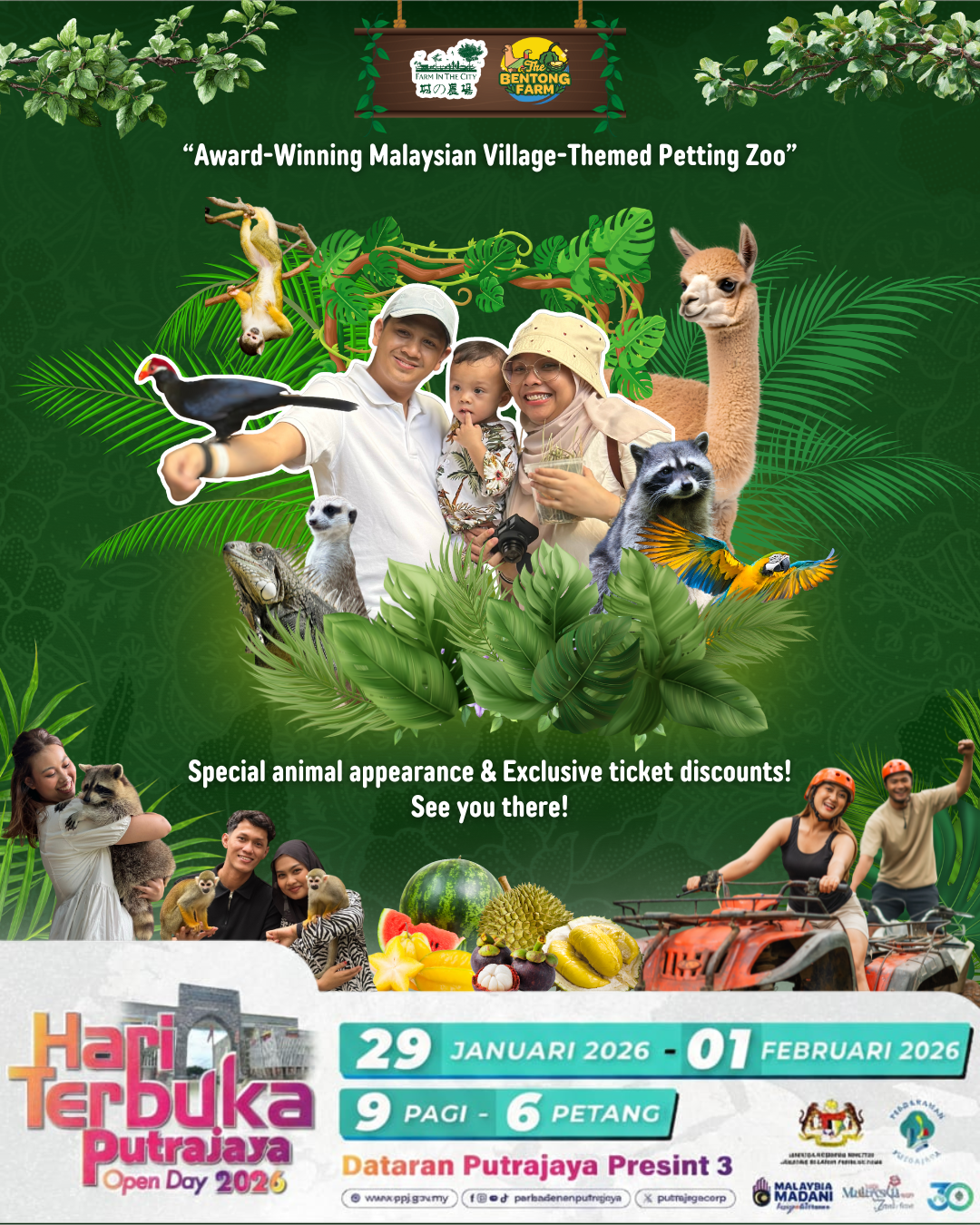 🐾 Jom Bertemu Dengan Haiwan Eksotik Sempena Hari Terbuka Putrajaya 2026 ...